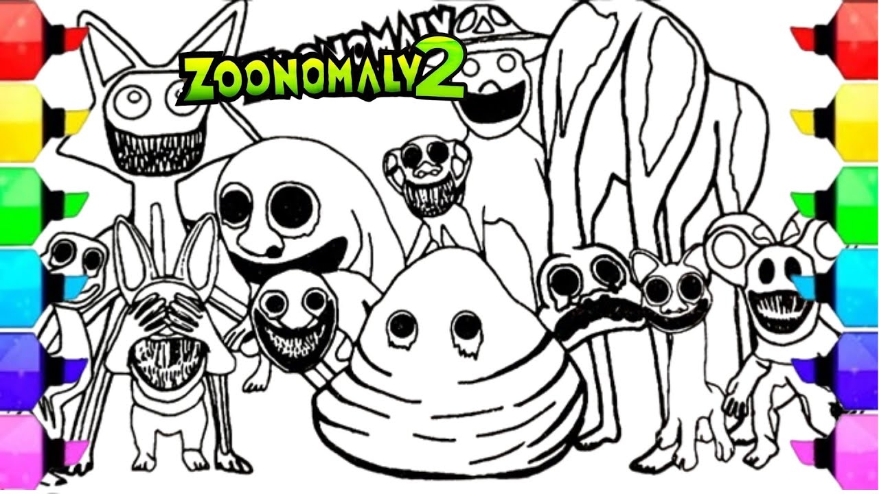 Zoonomaly 2 Coloring Pages/How to Color All Bosses and Monsters- NCS ...