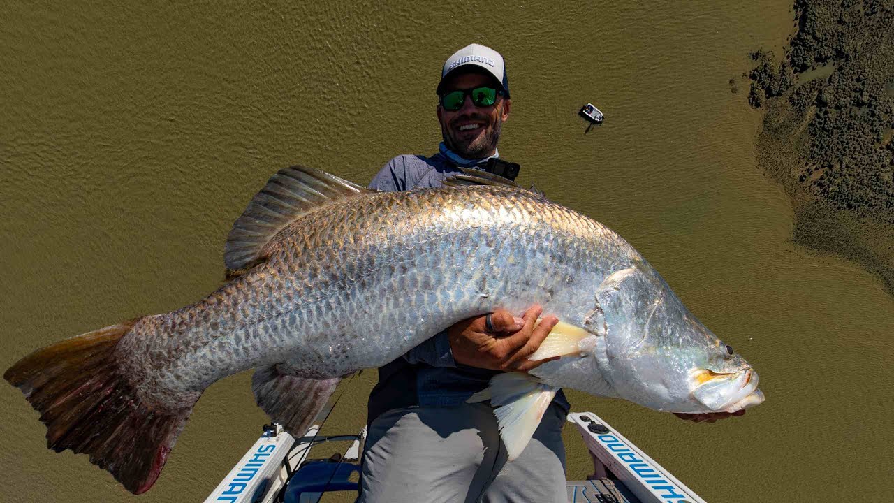 My BIGGEST Barramundi EVER caught on film - YouTube