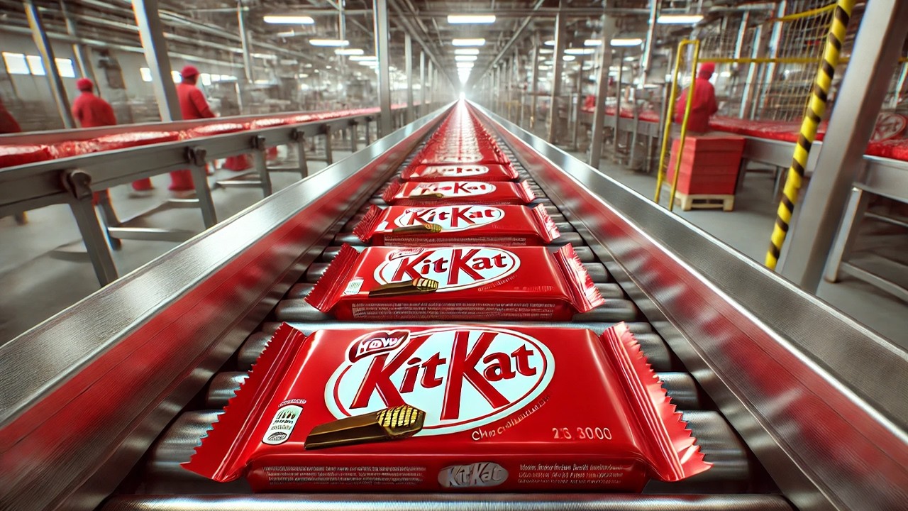 How Kit Kat Really Makes Their Chocolate Bars | Inside the Factory ...