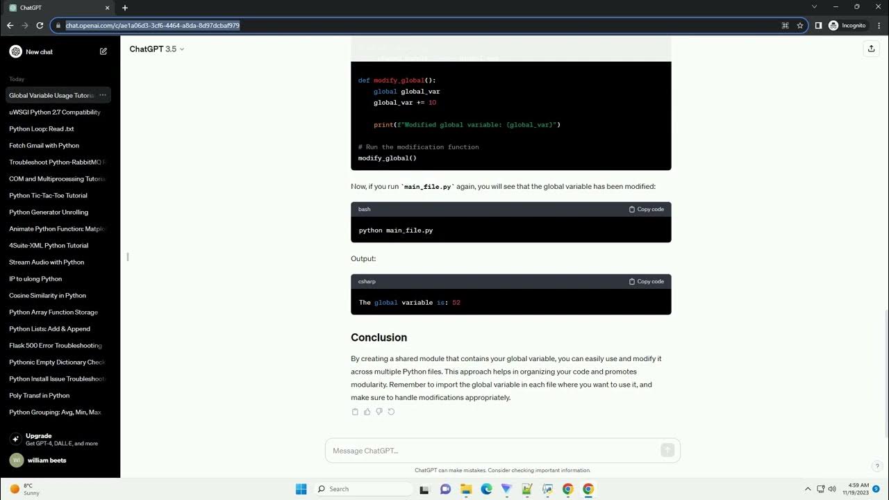 How to use single global variable for multiple Python files - YouTube