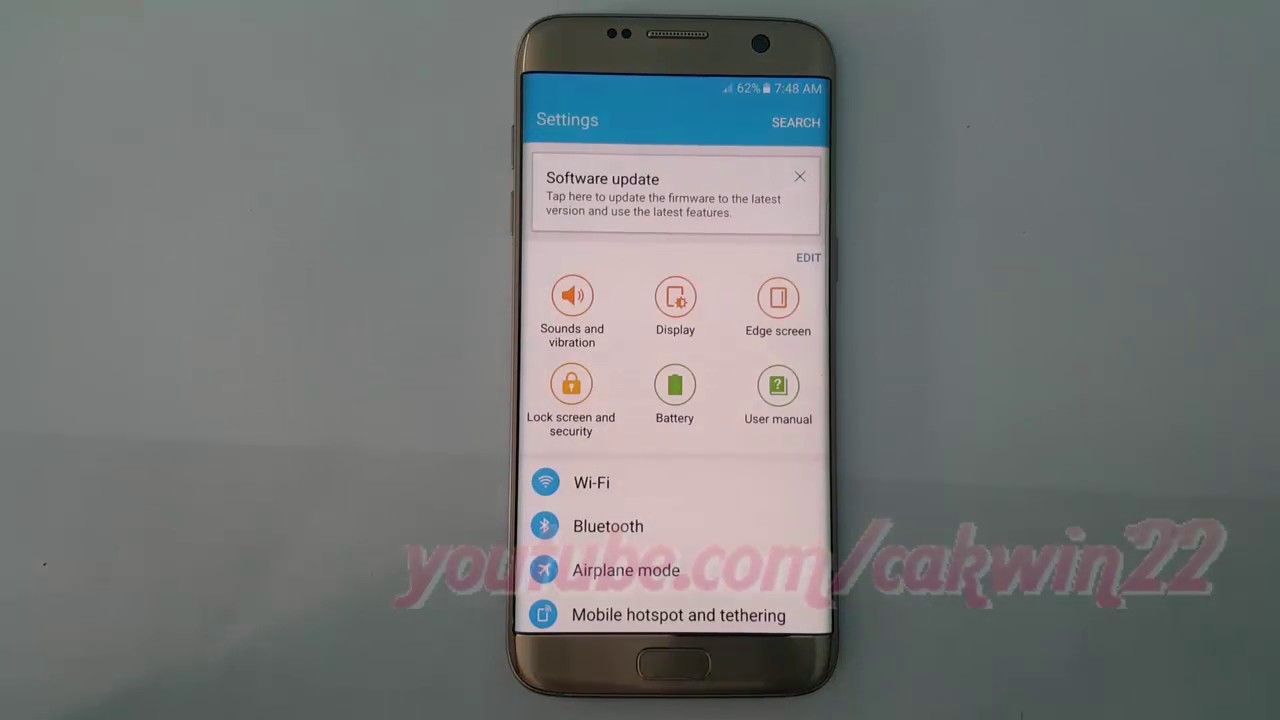 Samsung Galaxy S7 Edge : How to Set time manually (Android Marshmallow ...