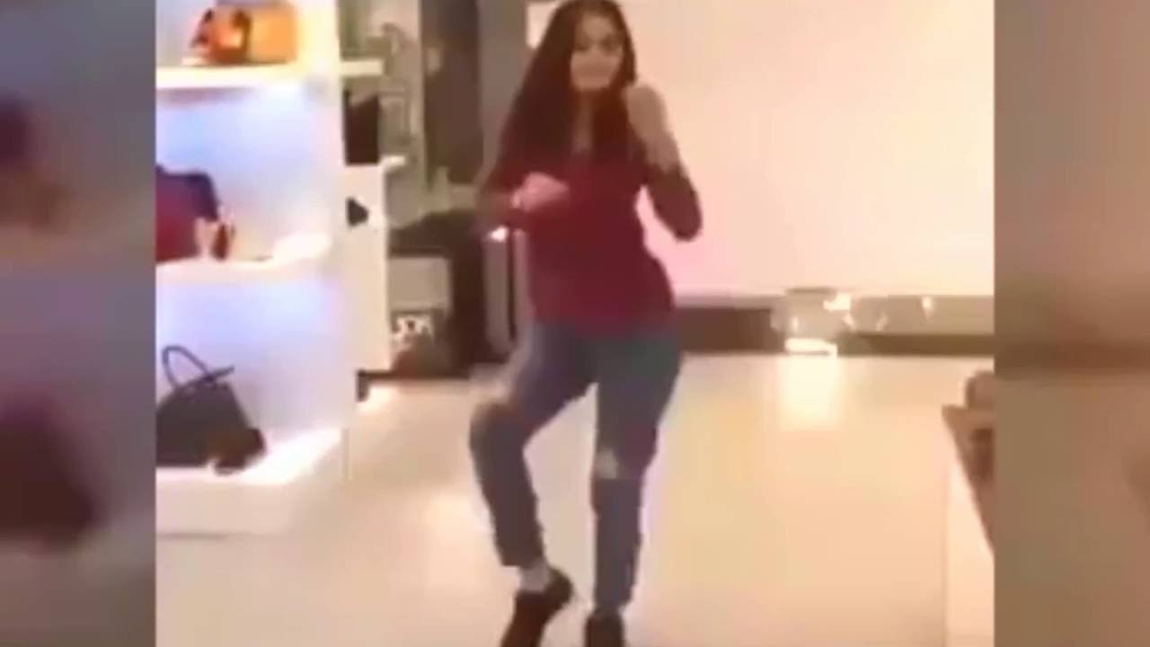شاهد فتاة جميلة ترقص على اغنية روووعه رقص خرافي اجمل فتاة Dancing