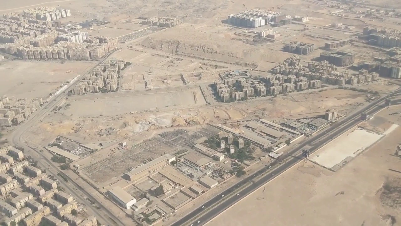Aircraft landing at Cairo, Egypt (Full HD) with full aerial view - YouTube