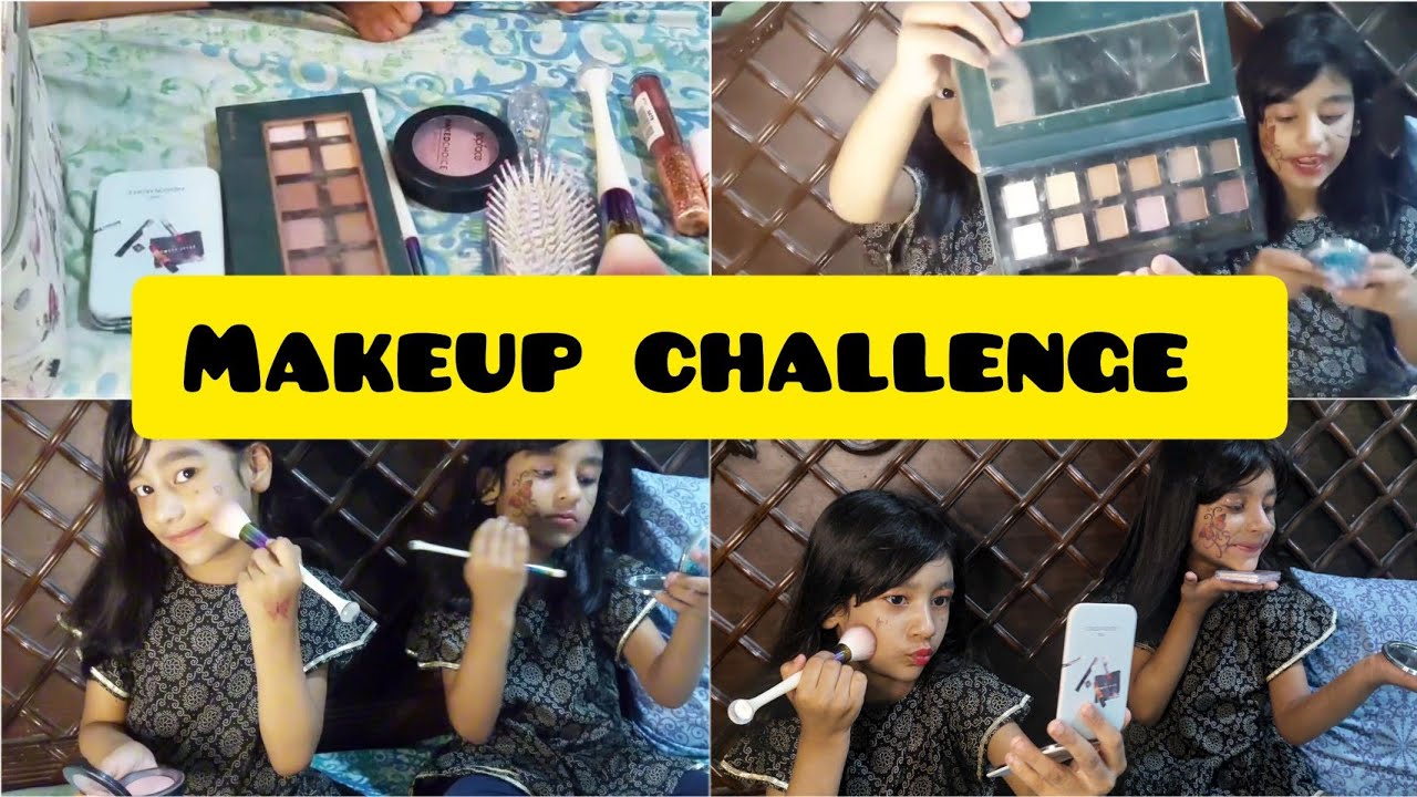 kids makeup challenge | fun video | twin sisters - YouTube