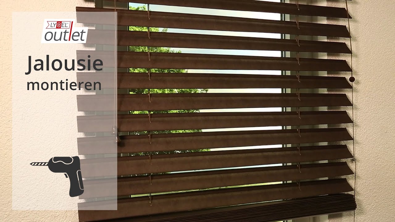 LYSEL Outlet - Jalousie mit Plissee Effekt montieren | Anleitung - YouTube