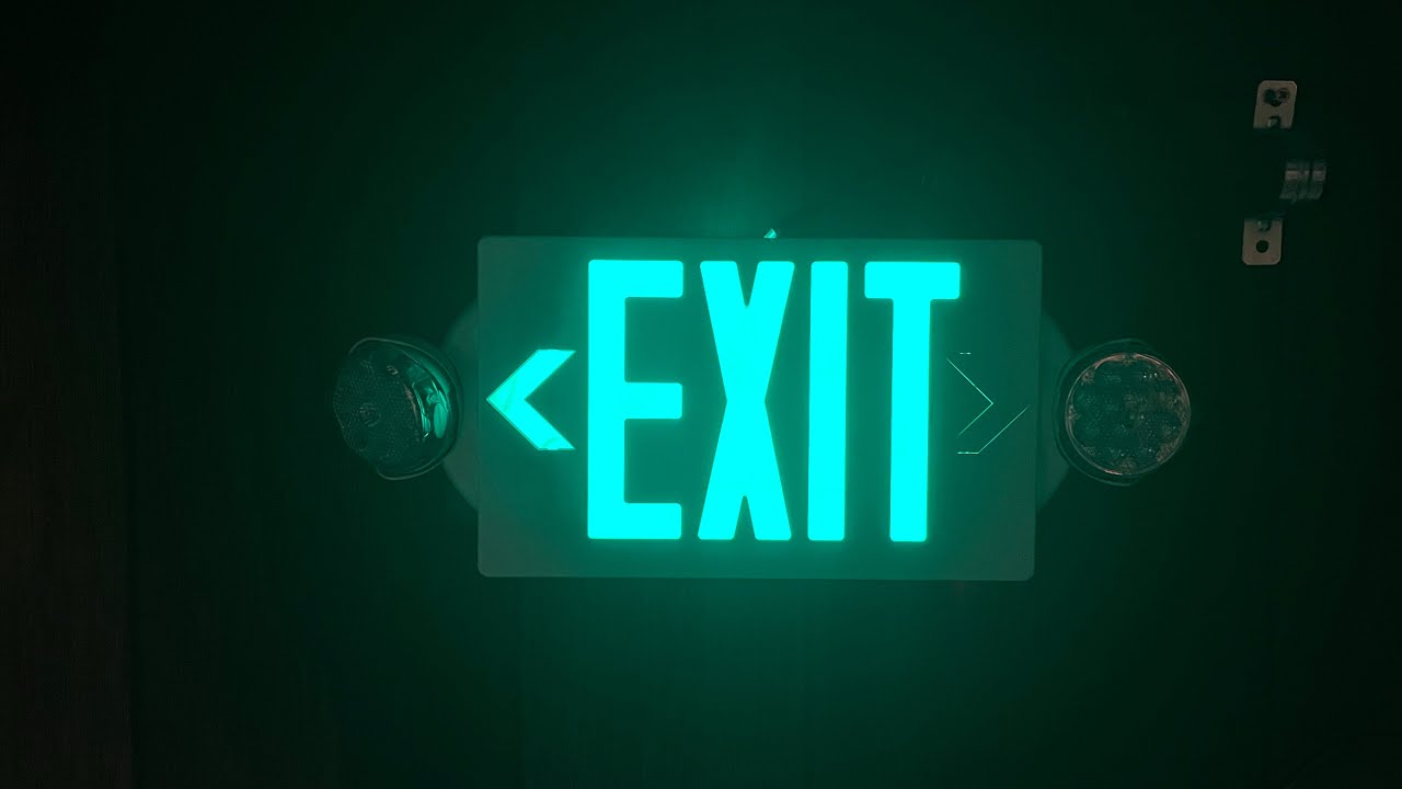 Testing exit signs and emergency lights at home #1 - YouTube