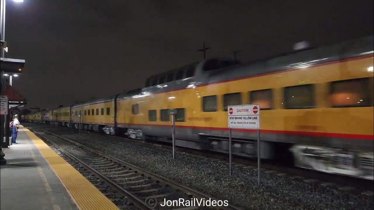 5/20/23 Pre: UP 6965 new paint AC6044 & UP 4533 WB UP passenger business special passes El Monte ...