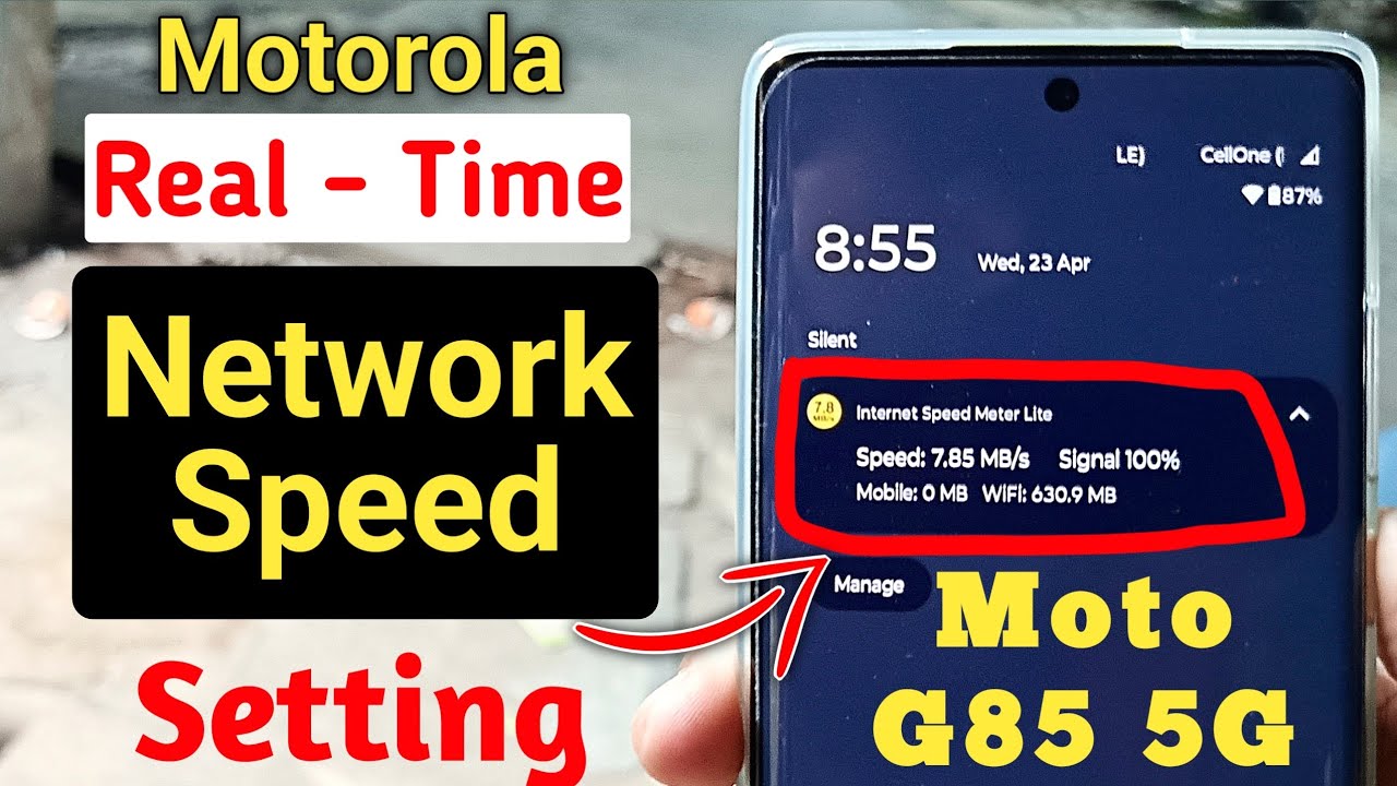 Motorola Network Speed Setting | Realtime Network Speed | Motorola G85 ...