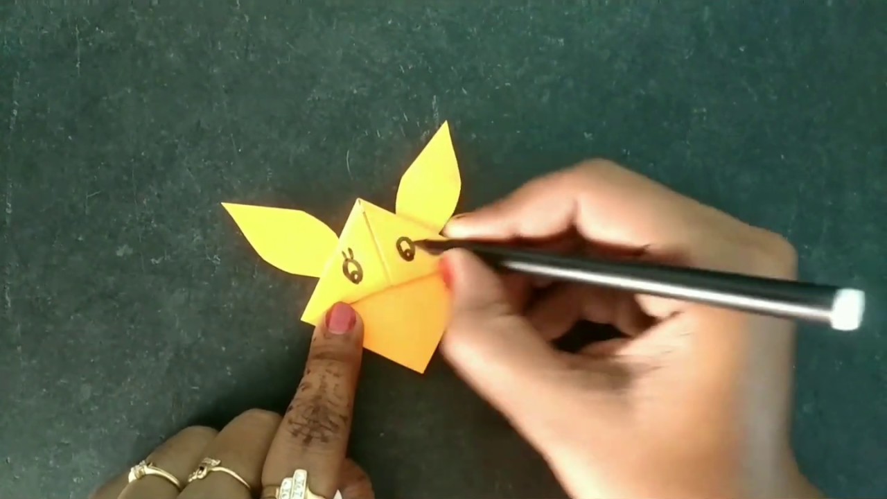 Easy method of making colourful paper book marks. - YouTube
