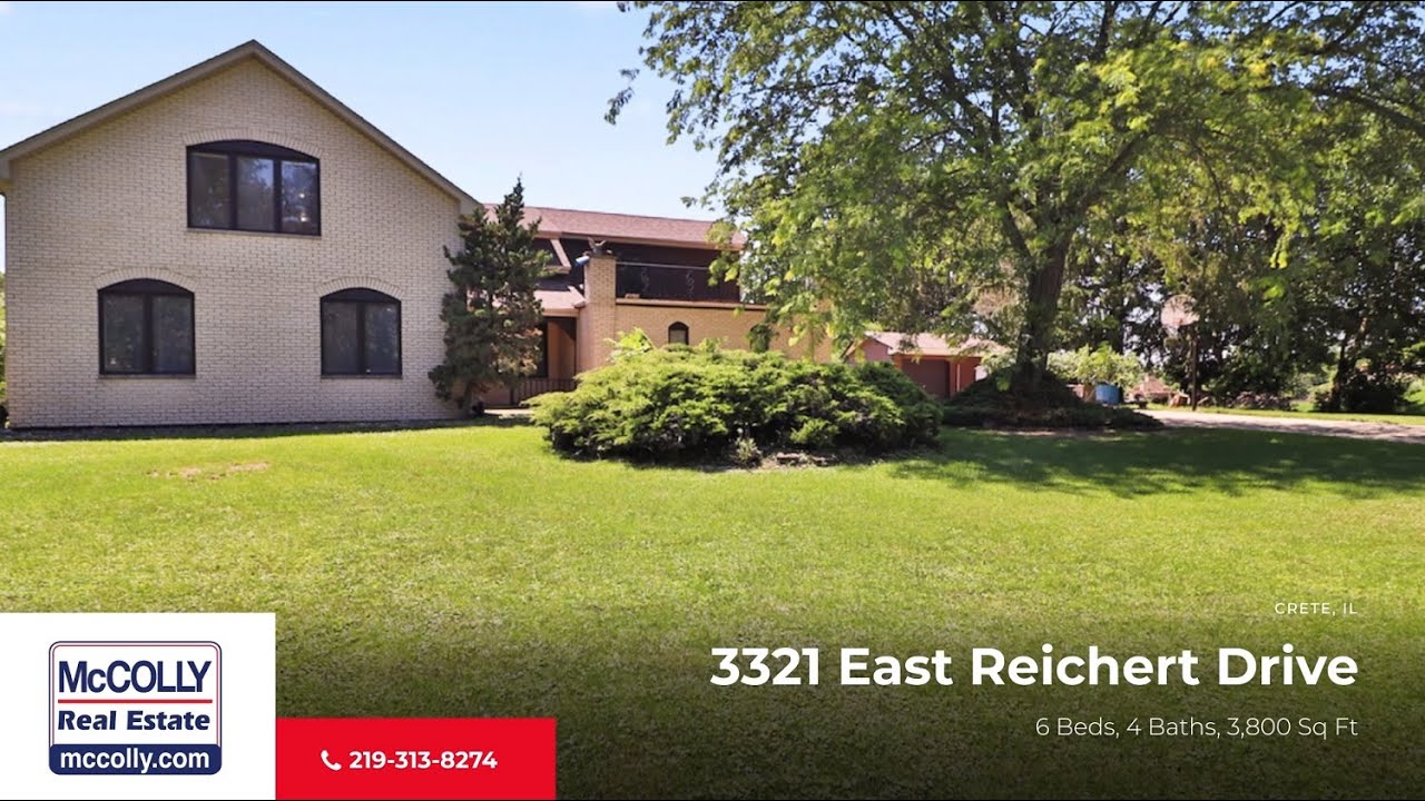 3321 East Reichert Drive, Crete, IL | MLS# 11143190 McColly - YouTube