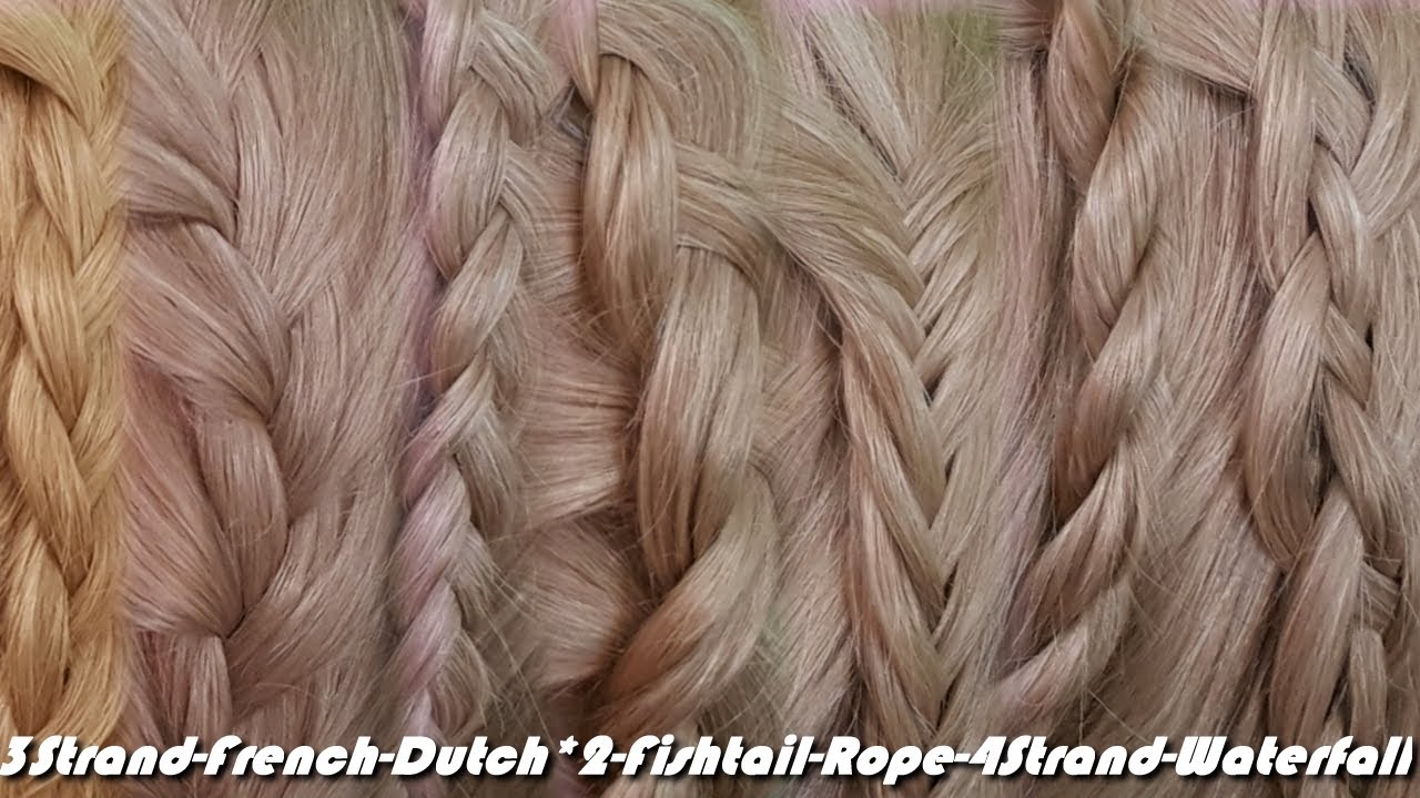 Fast and Easy Braids l Compilation - YouTube