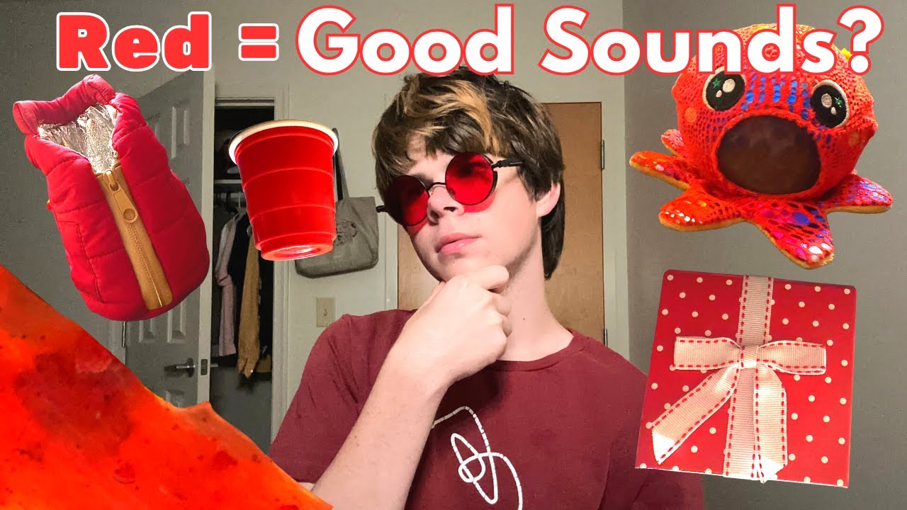 ASMR Does the Color Red Make Good Sounds? - YouTube