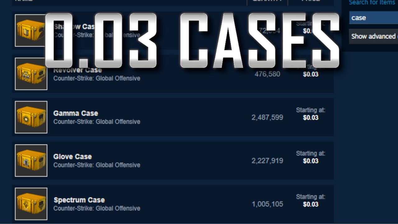 Why CSGO Cases Will Never Be 3 Cents Again - YouTube