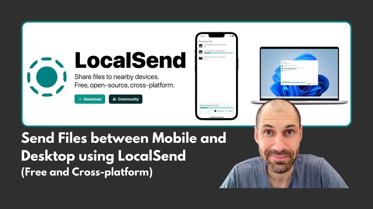 Send Files between Mobile and Desktop using LocalSend (Free and Cross ...