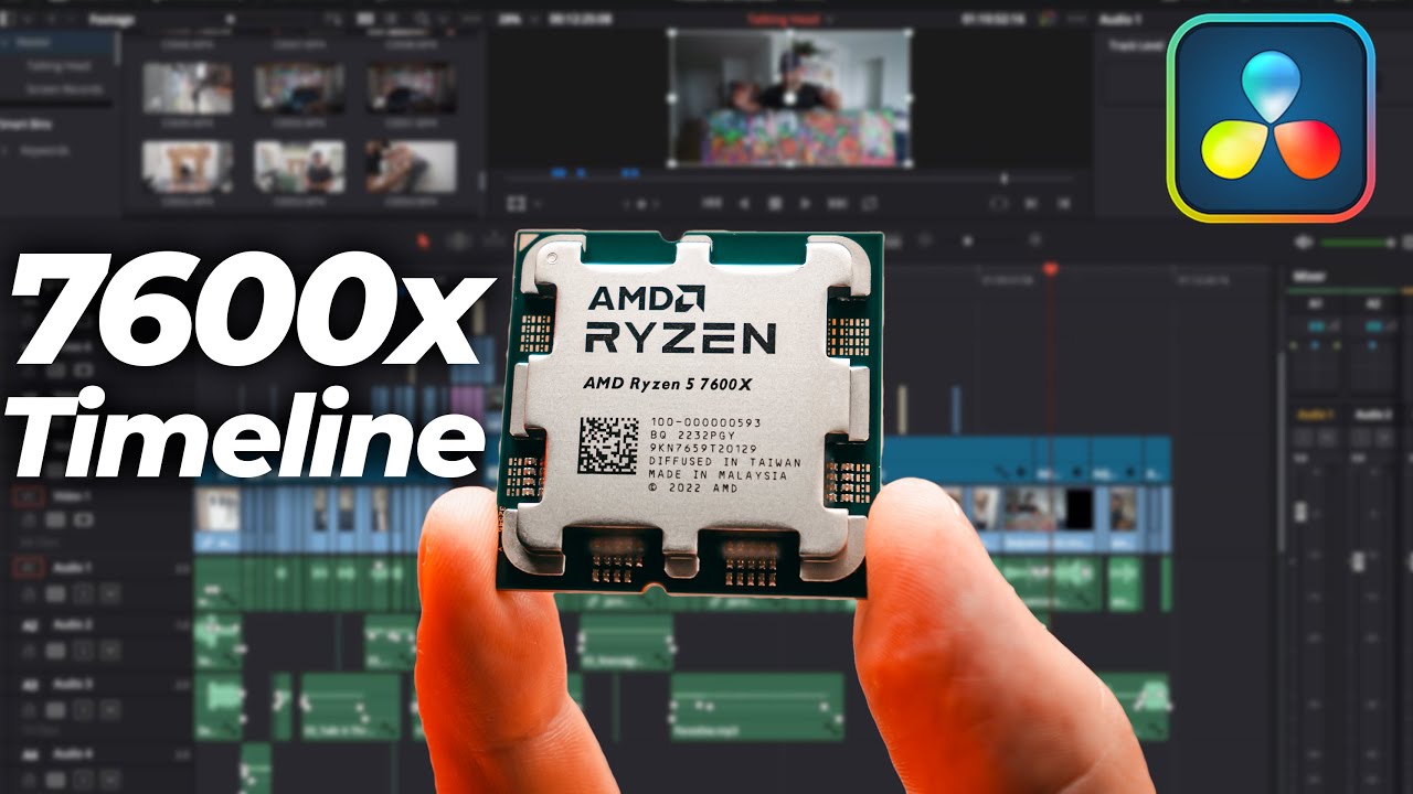 AMD Ryzen 7600x Video Editing Timeline Performance in DaVinci Resolve ...