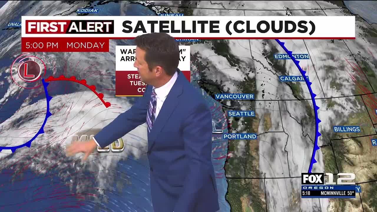 FOX 12 Oregon Monday evening weather forecast for Portland (11/11 ...