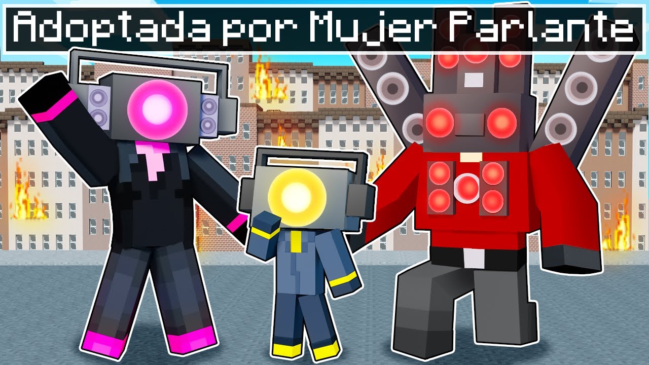 ¡ADOPTADA LA MUJER PARLANTE en Minecraft! - YouTube