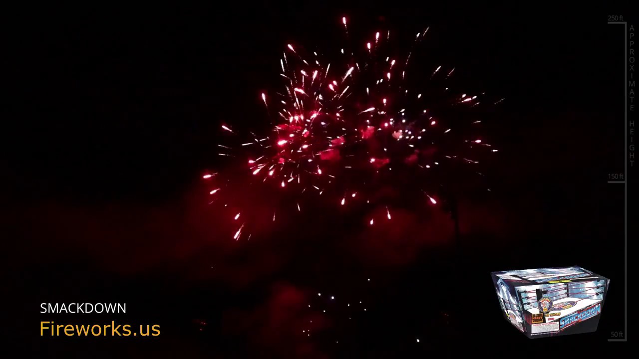 Smackdown 500 Gram Fireworks Cake from Brothers - YouTube