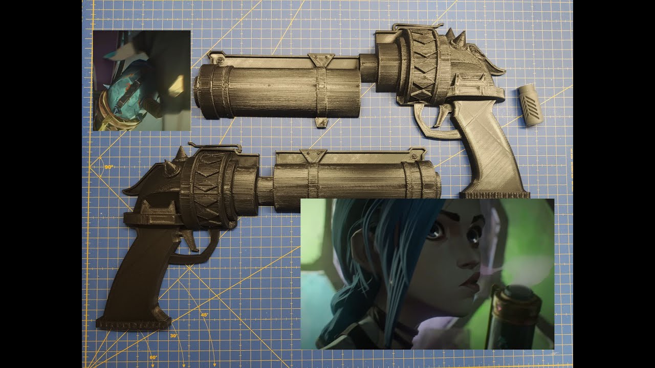 JINX Arcane revólver de impresión 3D + 💥SORTEO💥 - YouTube