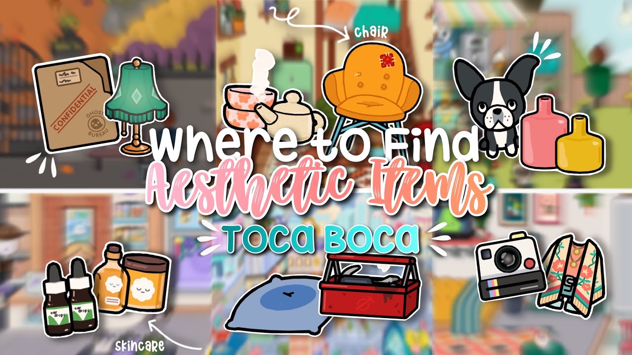 Where To Get Aesthetic Items In TOCA BOCA 🌟 || WITH VOICE 📢 || Toca ...