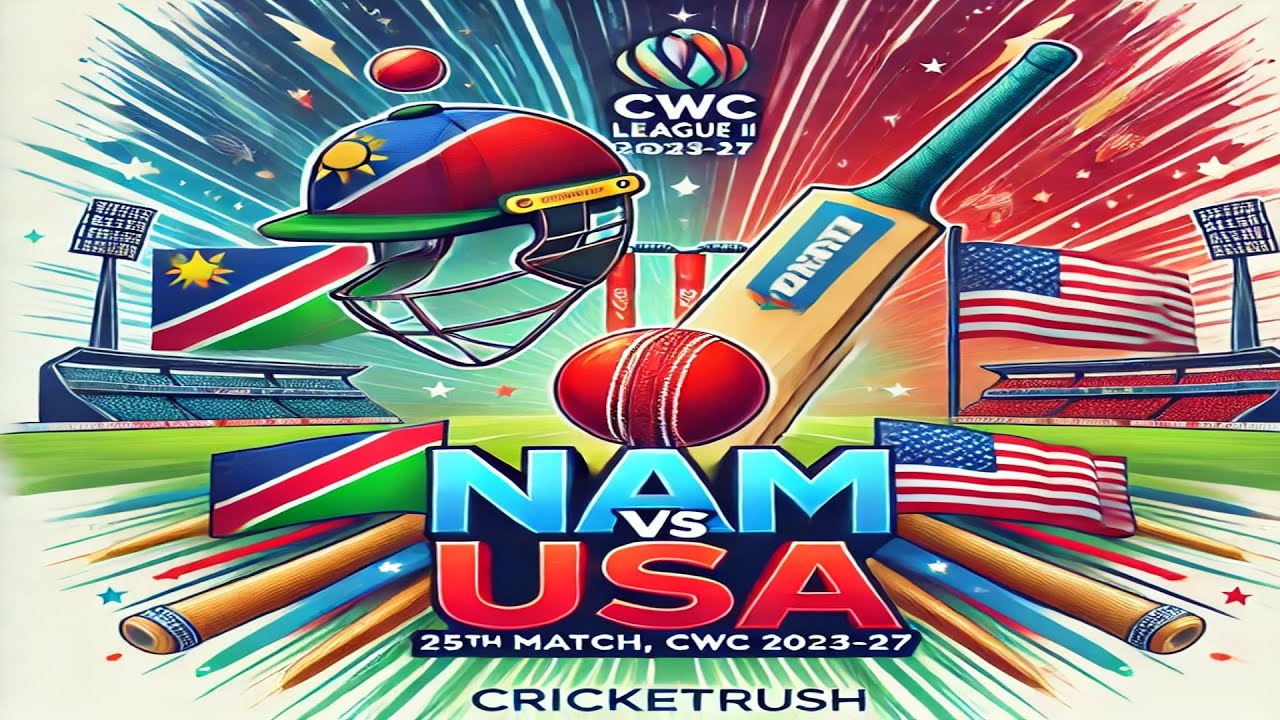 NAM vs USA Live Scoreboard | 25th Match | CWC League-II 2023-27 | 04 ...