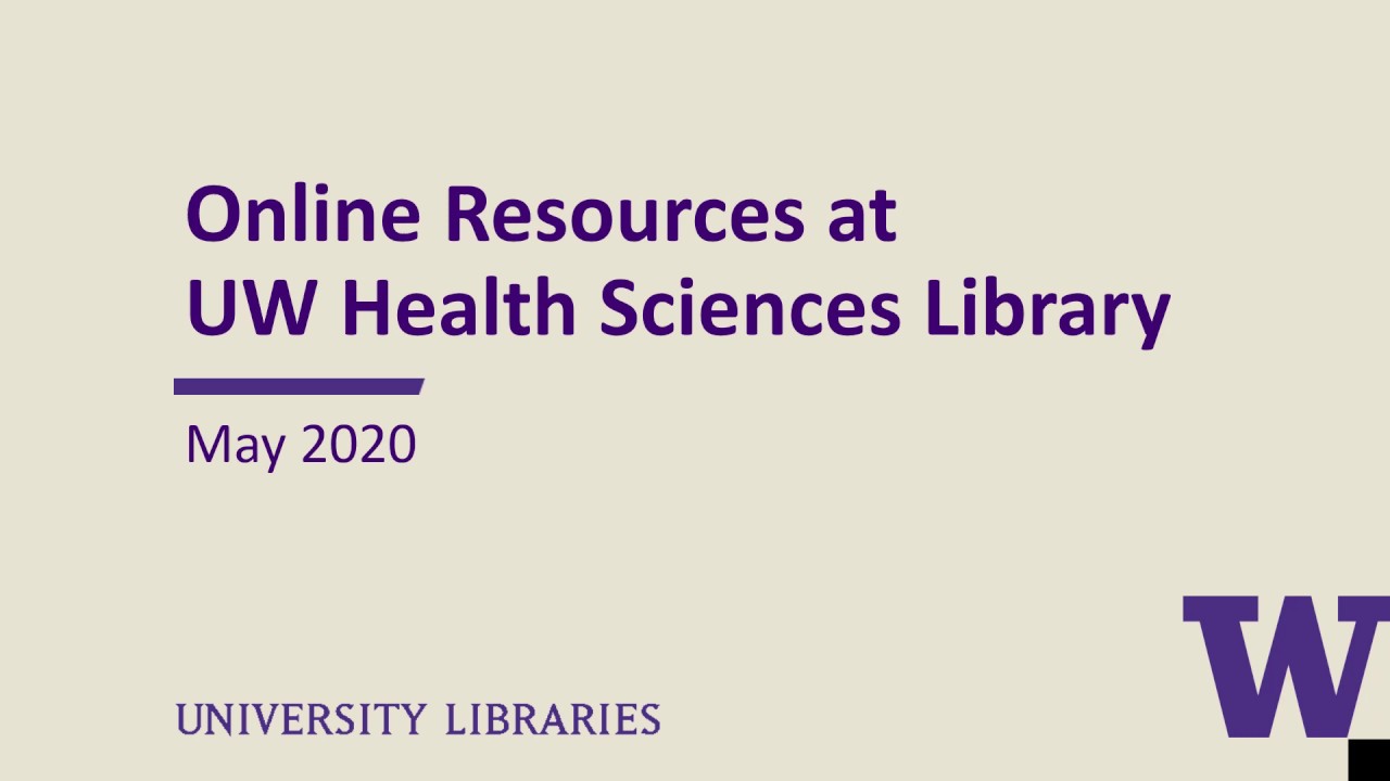 Virtual services at UW Health Sciences Library - YouTube