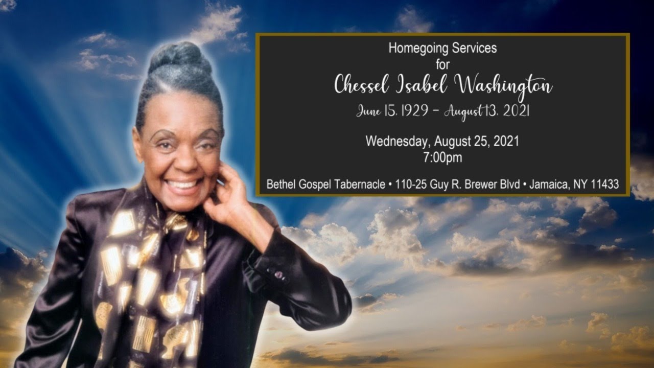 Homegoing Service for Chessel Isabel Washington - YouTube