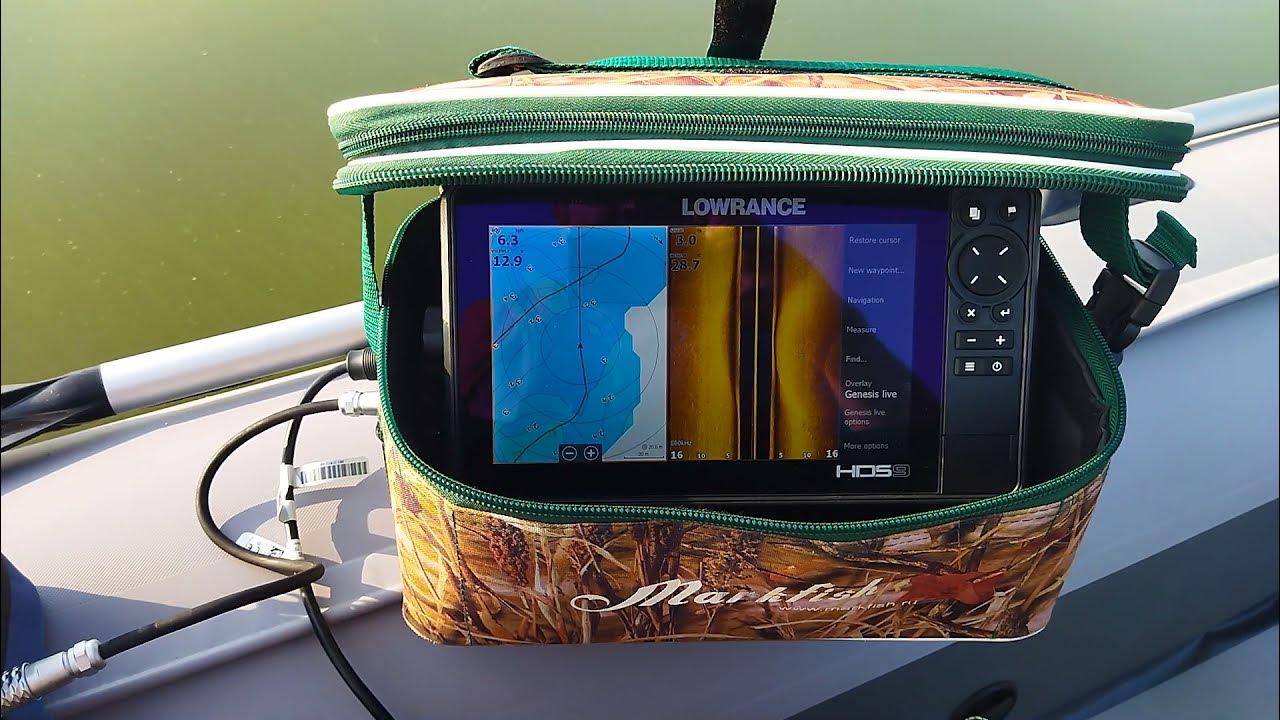 Размещаю эхолот Лоуренс Лайв на лодке НДНД. - YouTube