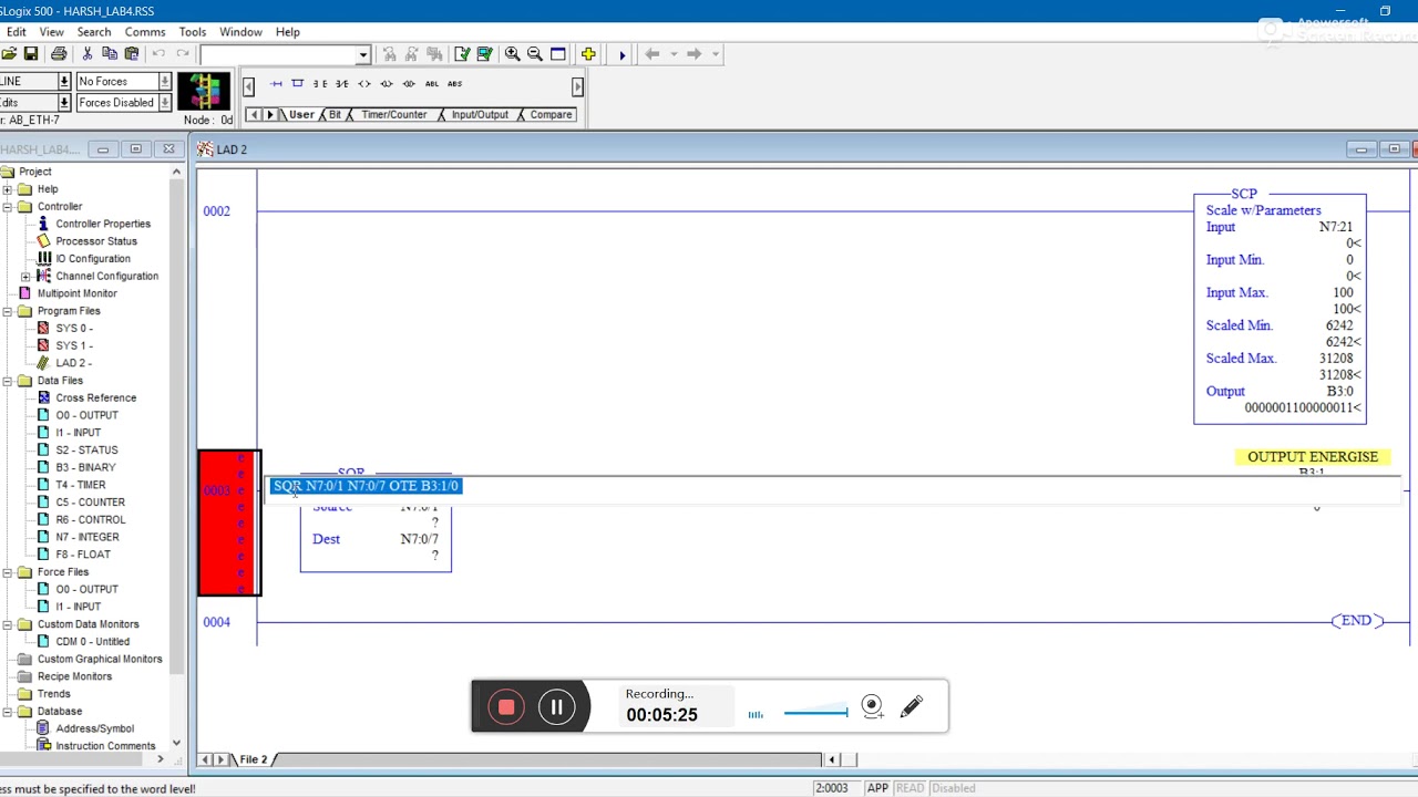Math Function for RS Logix 500 - YouTube