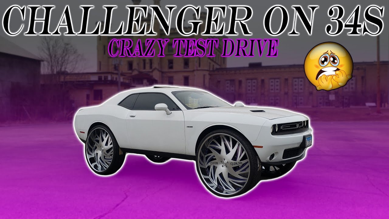 DRIVING MY CHALLENGER ON 34S ITS HALF AMAZING HALF INSANE - YouTube