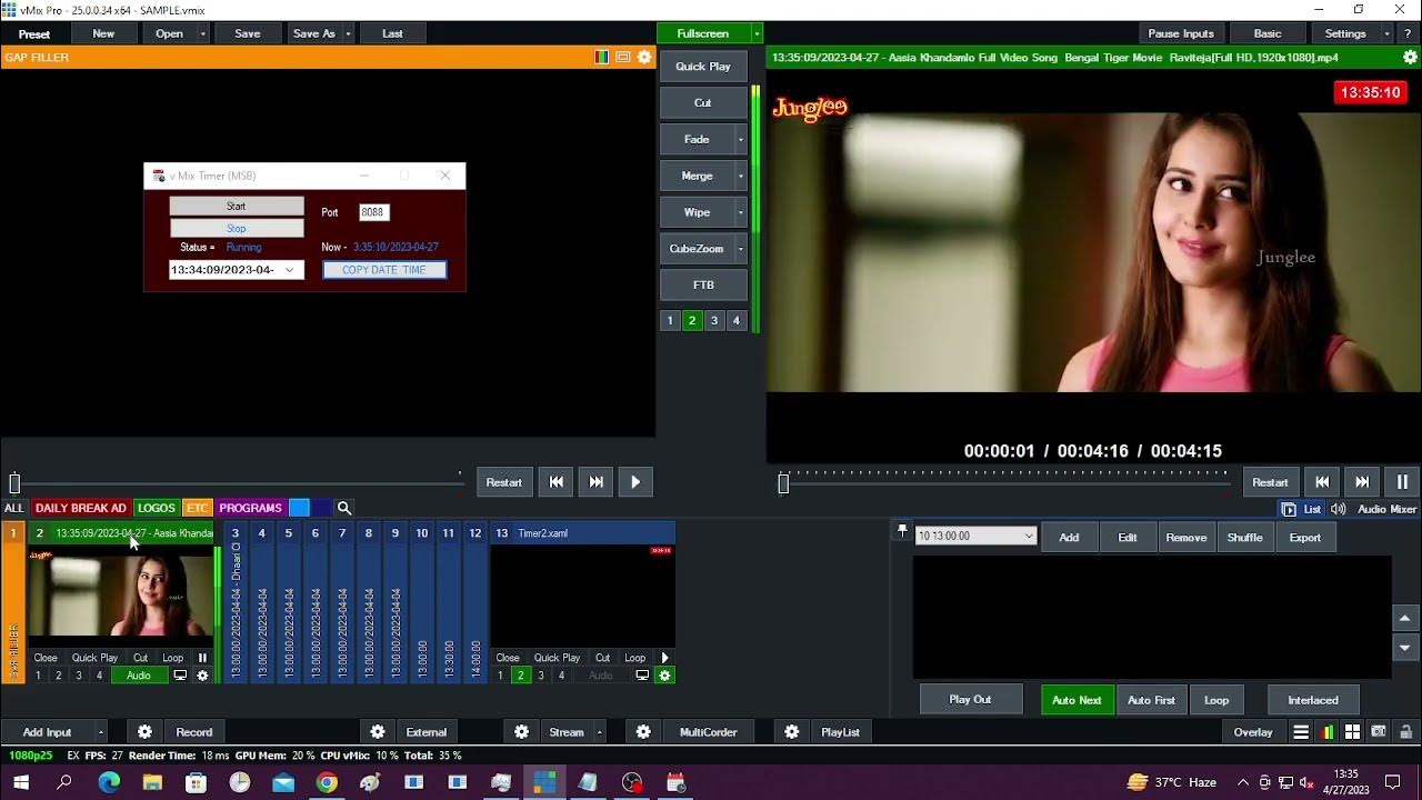 Vmix Scheduler V Mix Timer 2023 Youtube