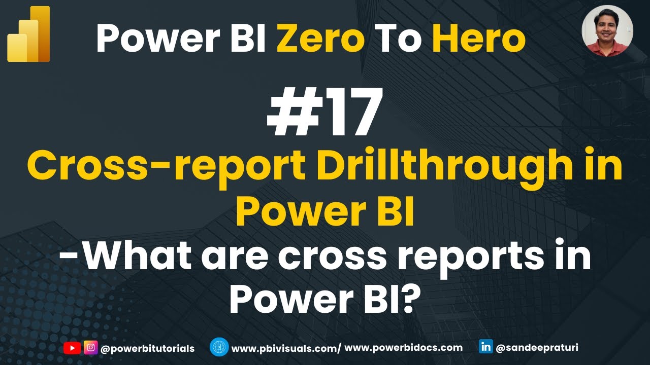 17 - Cross report Drillthrough in Power BI | What are cross reports in ...
