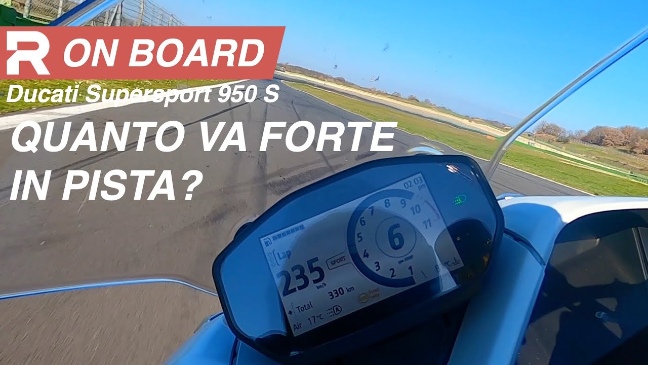 Ducati Supersport 950 S 2021 - On Board - Autodromo di Vallelunga - YouTube