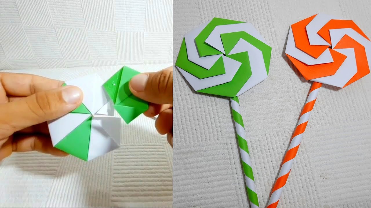Paper Lollipop/ DlY Paper Crafts For Small School /EasyCrafts For Kid's ...