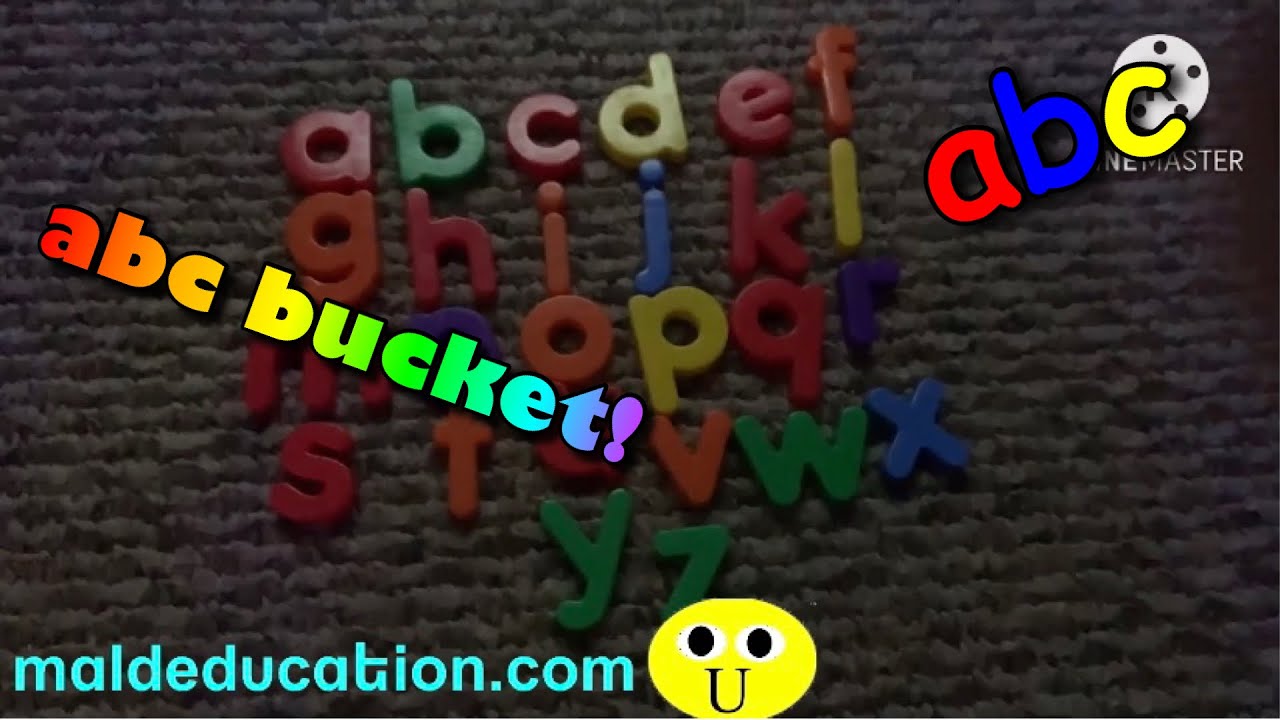 Learn ABC’s with alphabet bucket for toddlers and preschoolers. - YouTube