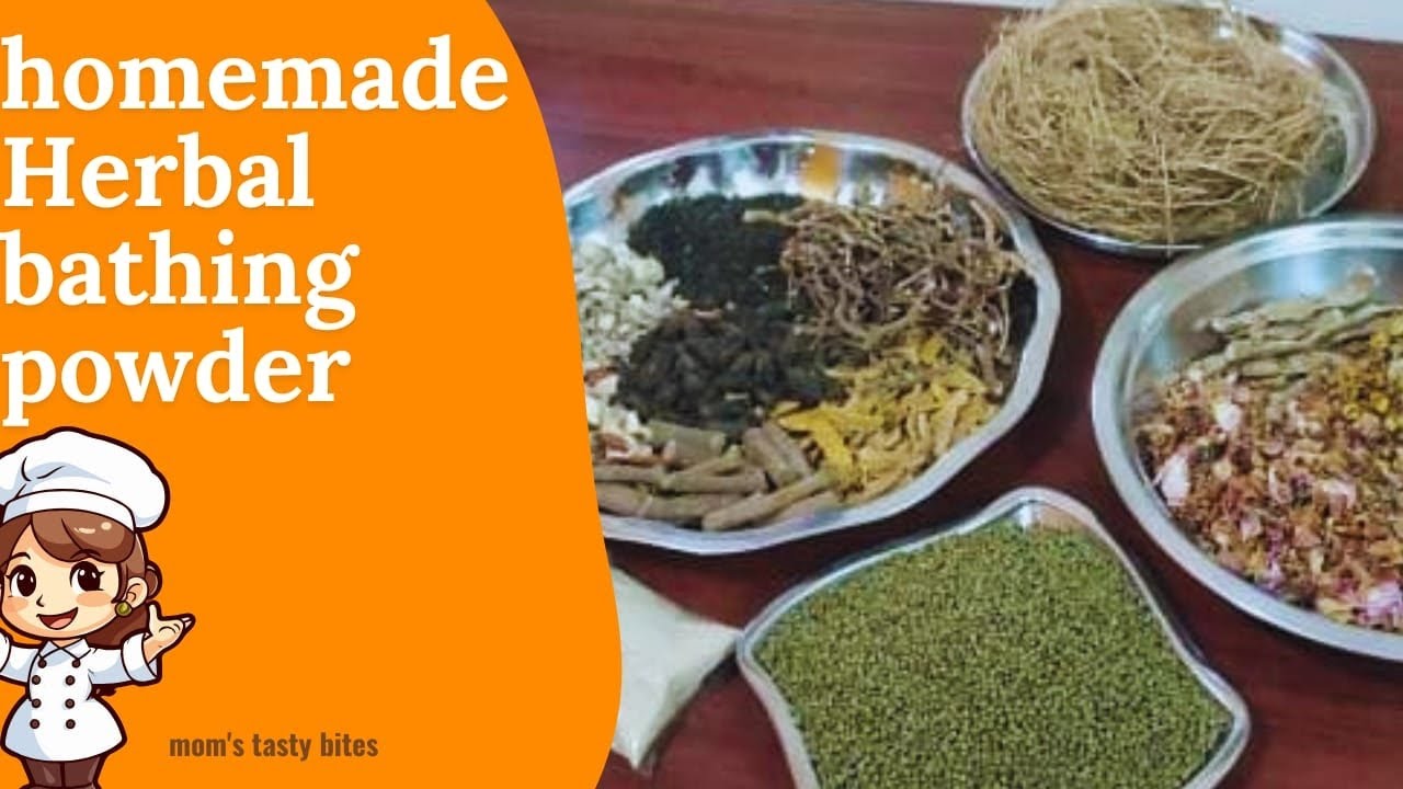 Mom's herbal bath powder mooligai kuliyal podi / மூலிகை குளியல்பொடி ...