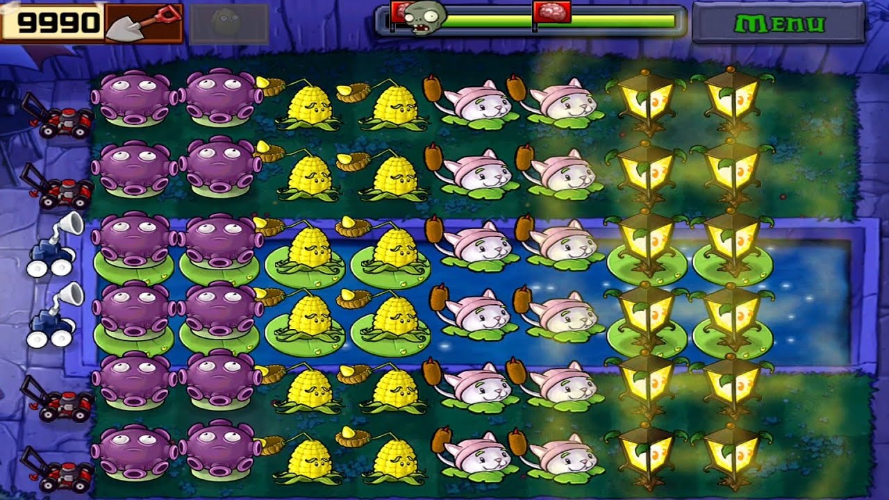 Plants vs Zombies • Adventure Fog Level 6 Full Walkthrough HD [ 1080p ...
