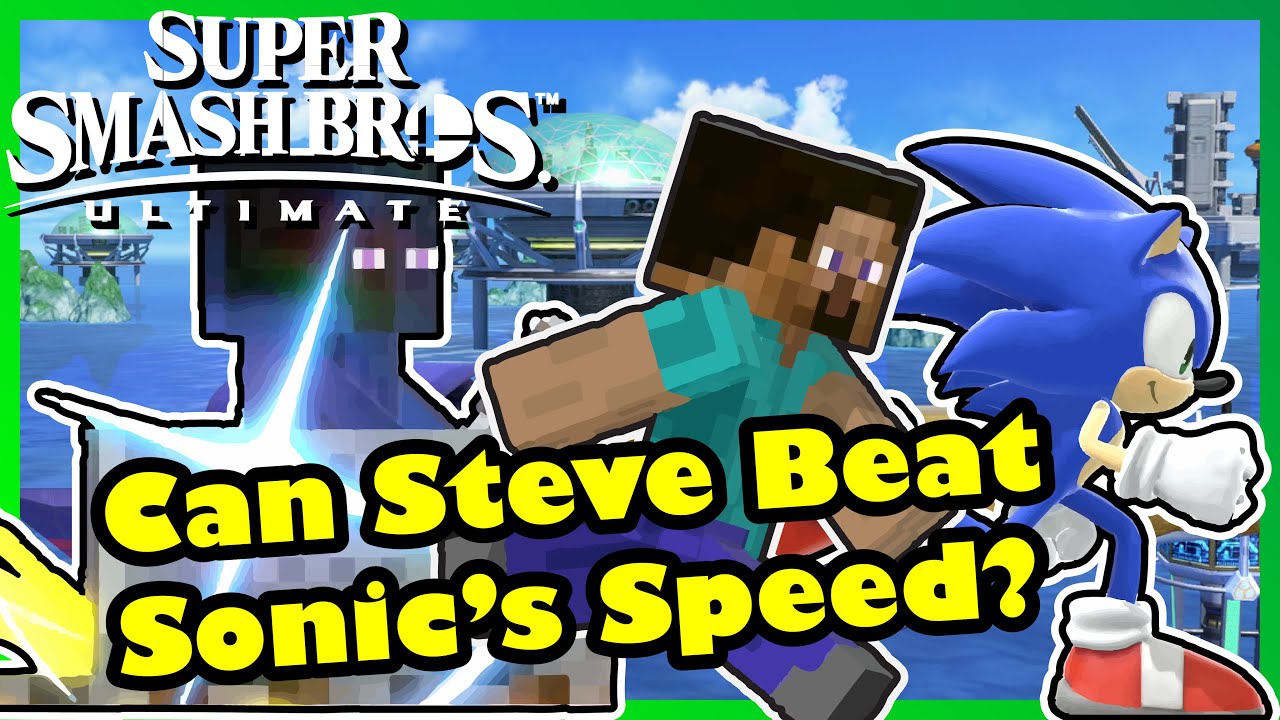 Steve from Minecraft vs Sonic the Hedgehog - Super Smash Bros Ultimate ...