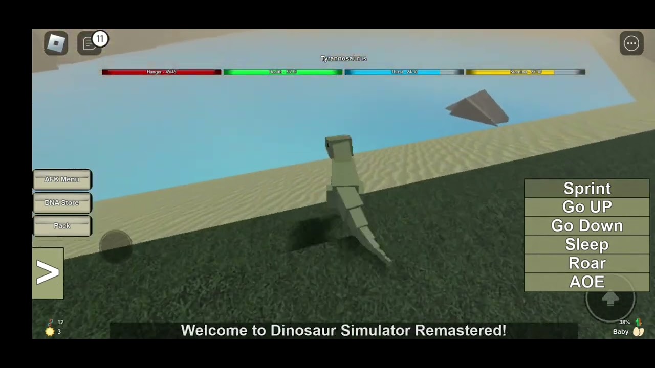 old dinosaur simulator returns! (dinosaur simulator remastered) - YouTube
