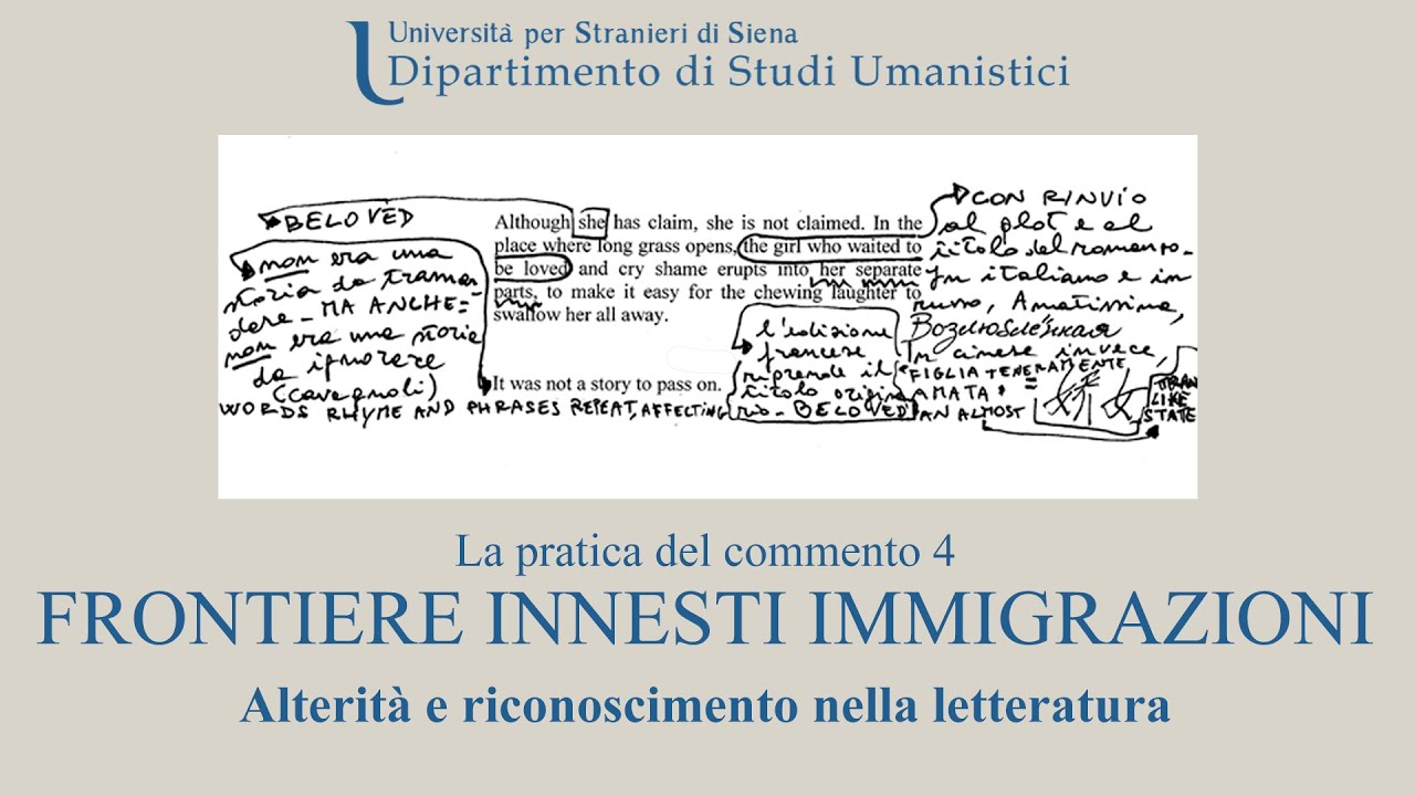 La pratica del commento 4 - I - YouTube