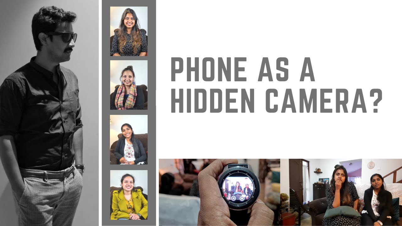 HIDDEN PHONE CAMERA APP. Phone privacy settings demo. Spy phone camera ...