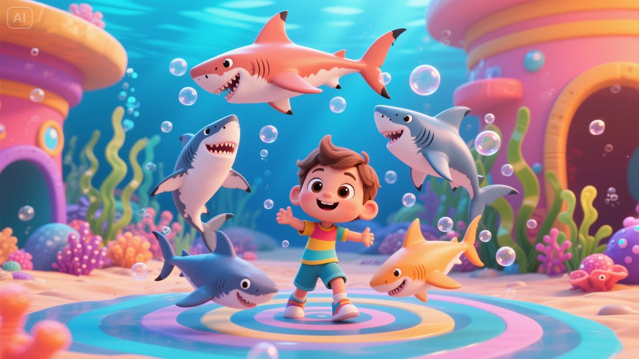 Sharky Party – Baby Shark Dance Time | Popular Nursery Rhyme ...