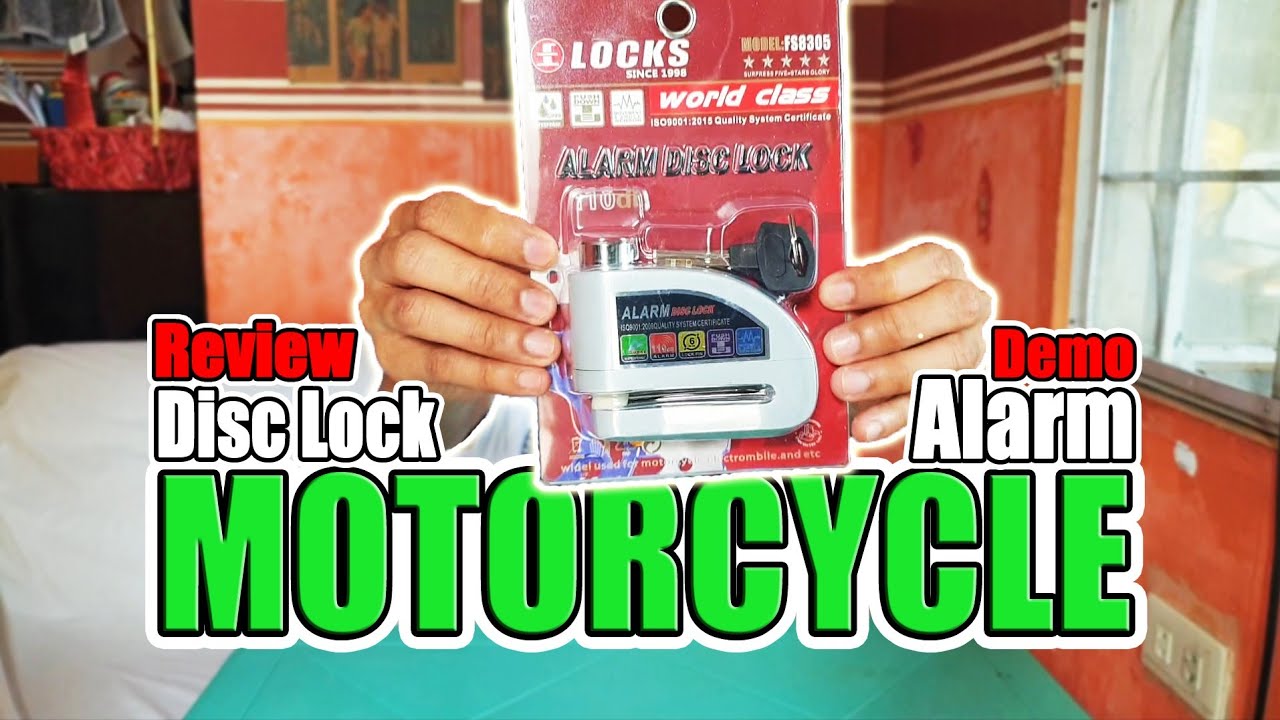 CHEAP AND VERY EFFECTIVE DISC LOCK WITH ALARM | CrazyMotoPh - YouTube