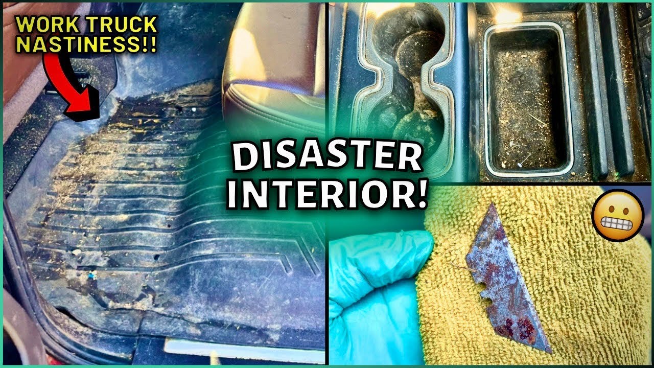 DISASTER Truck Deep Cleaning! 🫣 | Neglected Interior Transformation ...
