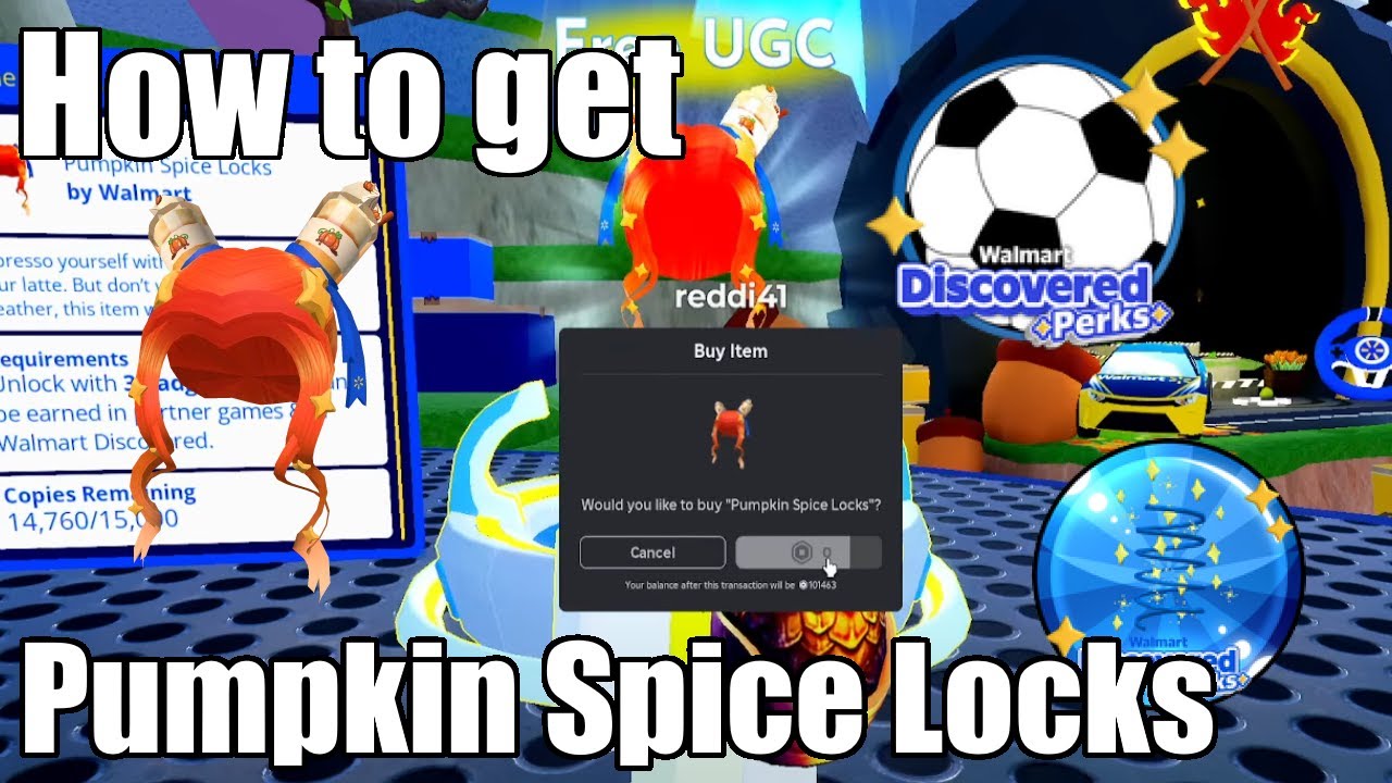 How to get Pumpkin Spice Locks in Walmart Discovered | 15k Stock ...