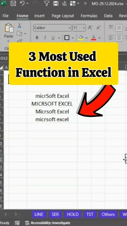 3 Most Uses Function in Excel | #exceltutorial #excelforbeginners #excelformula #spreadsheet ...