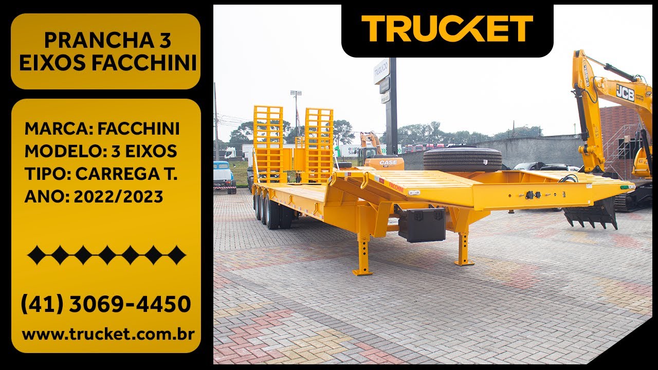 PRANCHA CARREGA TUDO – 3 EIXOS – FACCHINI – 2023 – 18,6M - YouTube