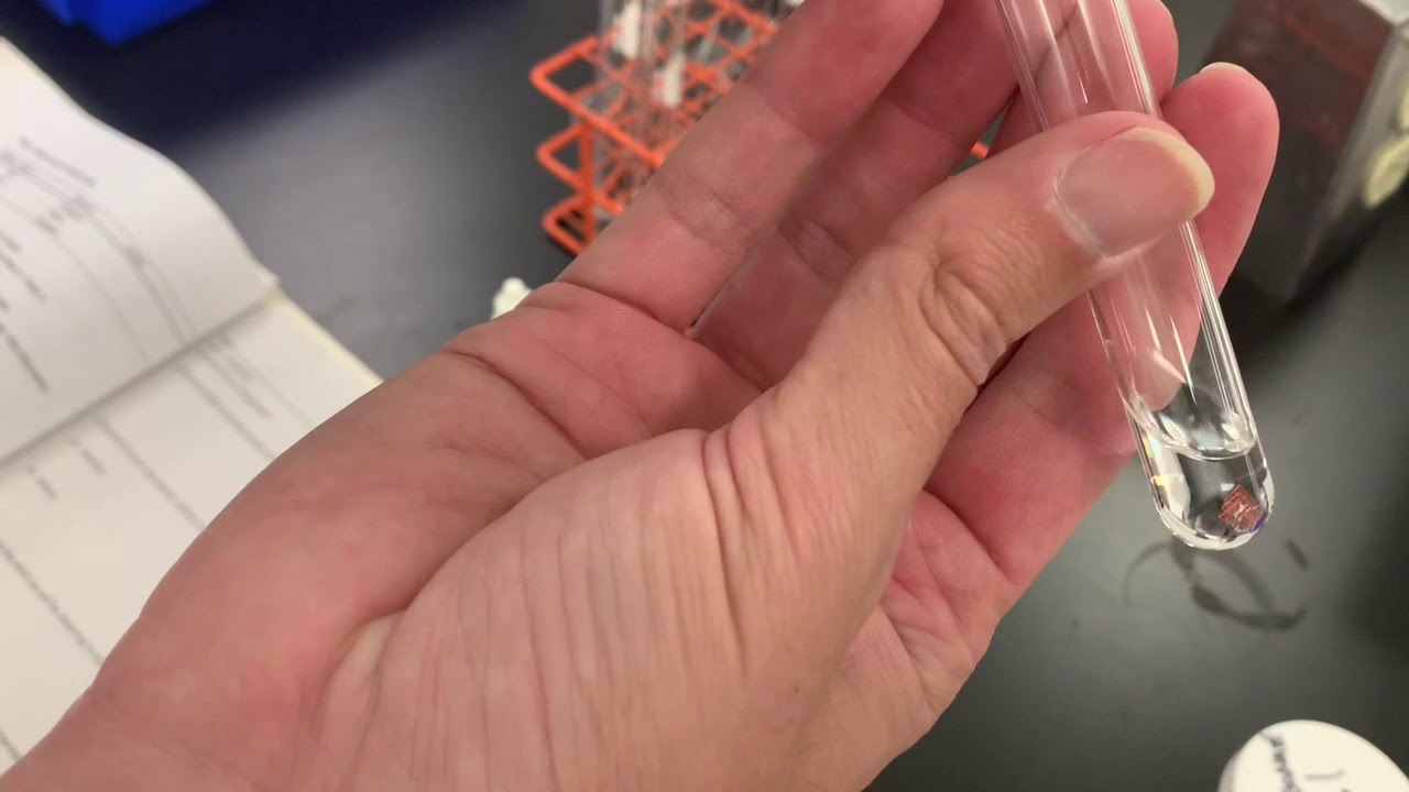 Solubility Lab 2 part 2 test tube 3 - YouTube