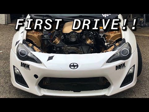 LS SWAPPED FRS DONUTS AND FIRST DRIVE - YouTube