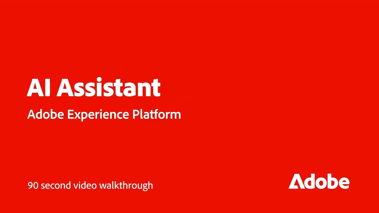 AI Assistant Adobe Experience Cloud - YouTube